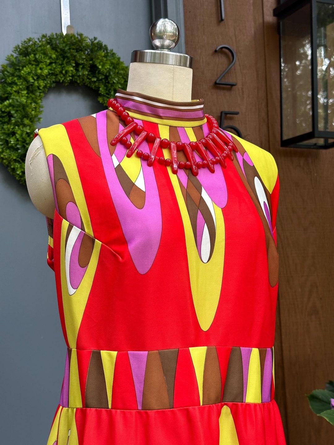 AMAZING 70's MOD Dress/70's Maxi Dress/70's Clothing/70's Dresses ...