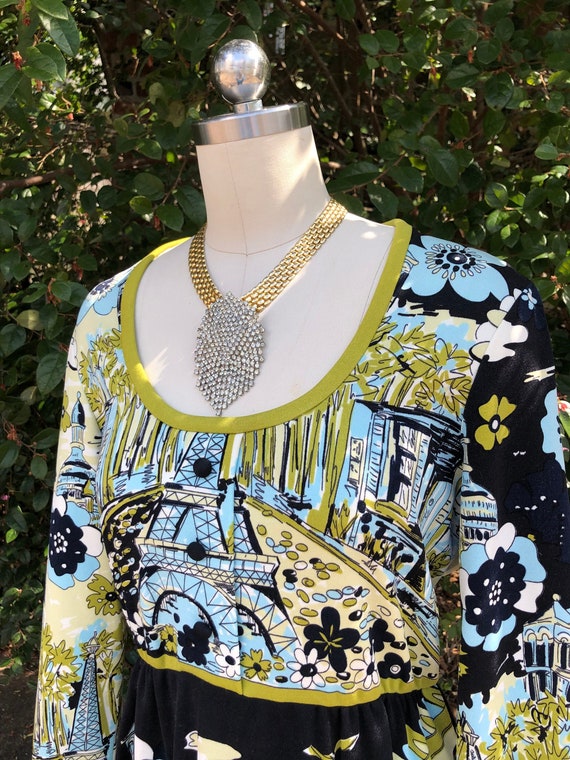 DIVINE 70's PAGANNE by Gene Beck Gown/Signed Paganne … - Gem