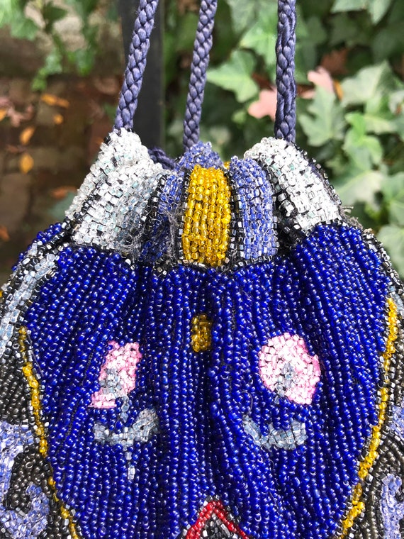 GORGEOUS 30's ART DECO Floral Purse/30's Handbags/30'… - Gem