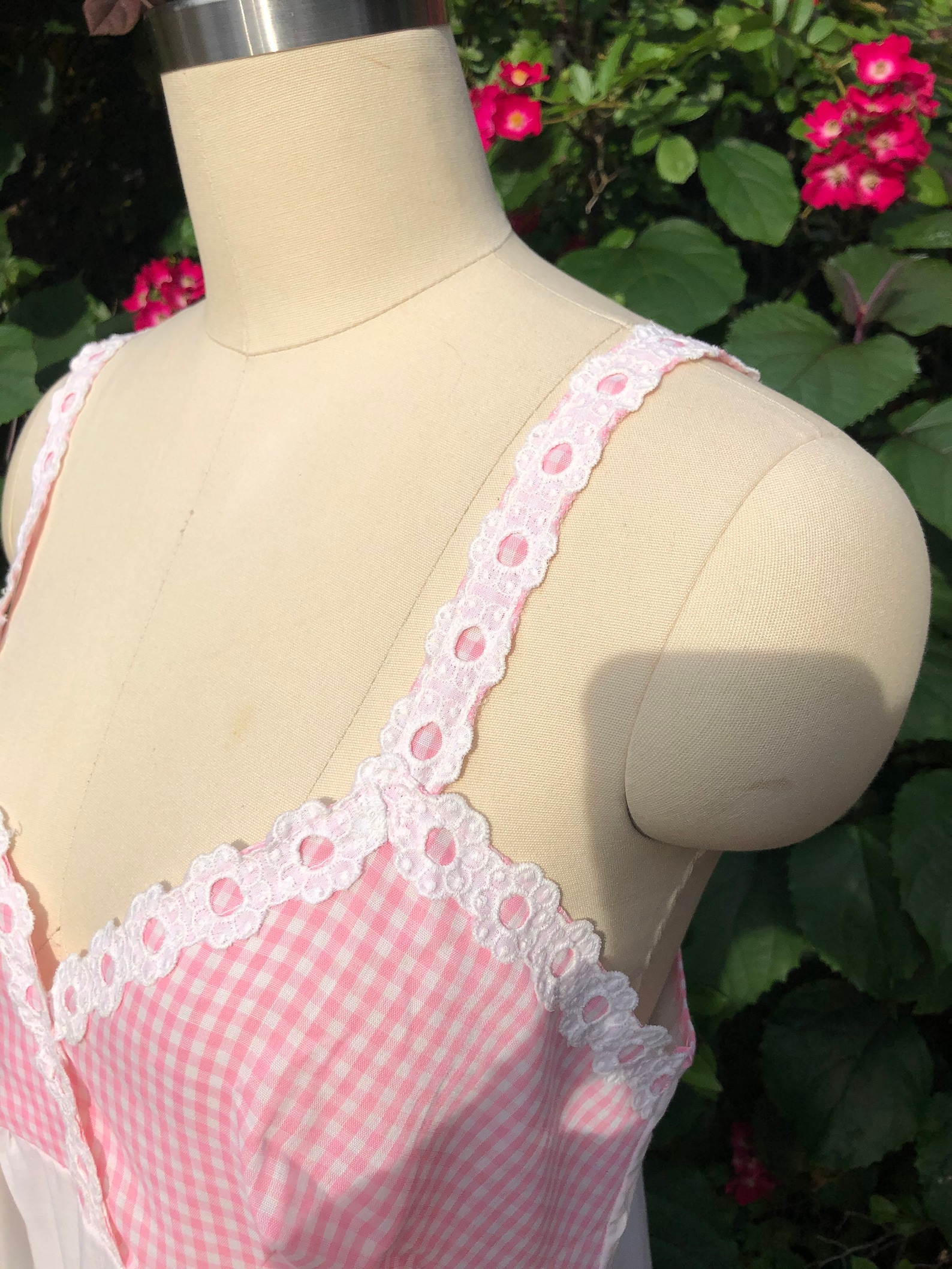 LOVELY 80's PINK Checked Robe Set/Vintage 80s Gingham | Etsy