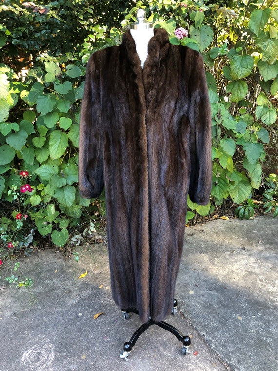 Vintage Mahogany Long Mink Coat - munimoro.gob.pe