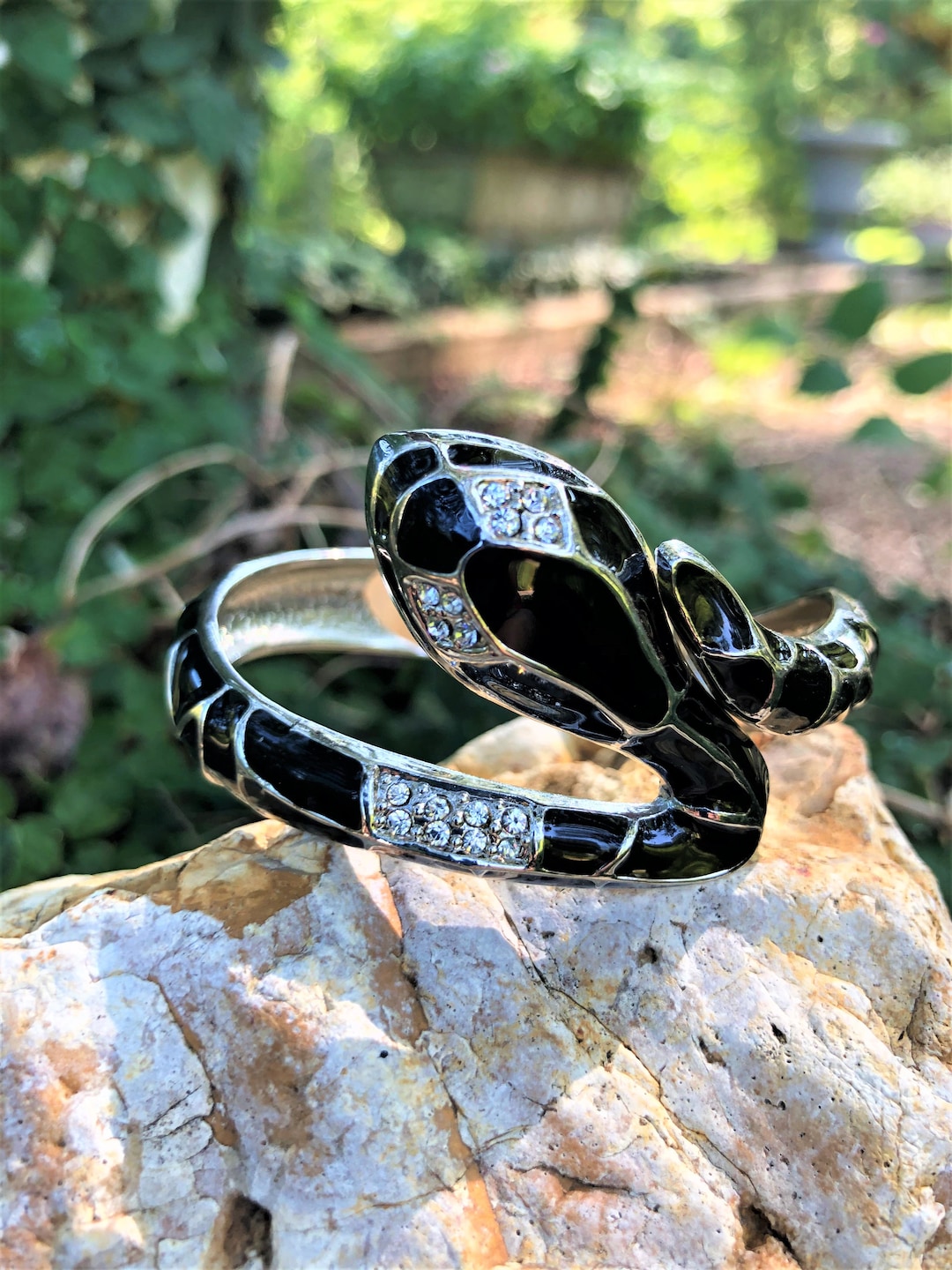 80's Snake Statement Bracelet/snake Bracelet/statement Bracelet/vintage ...