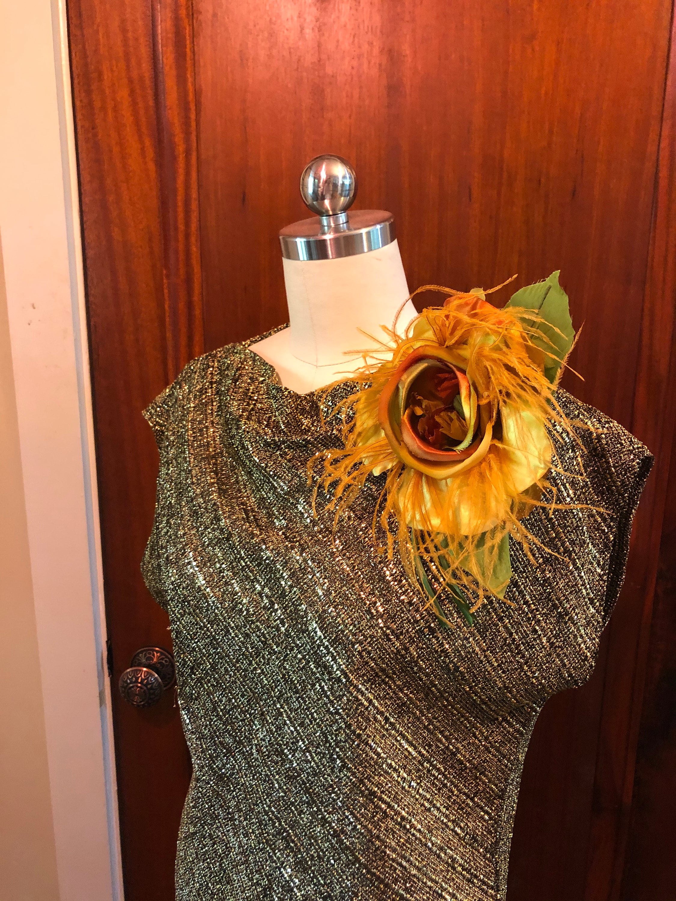 70's GLITZY TOP/70s Gold Top/Vintage Glitz and Glam | Etsy