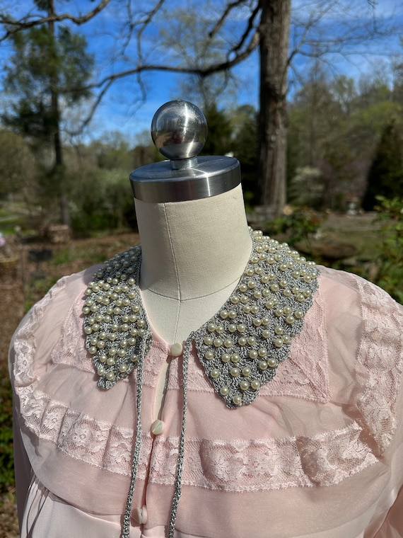 vintage 1950s pearl collar - Gem
