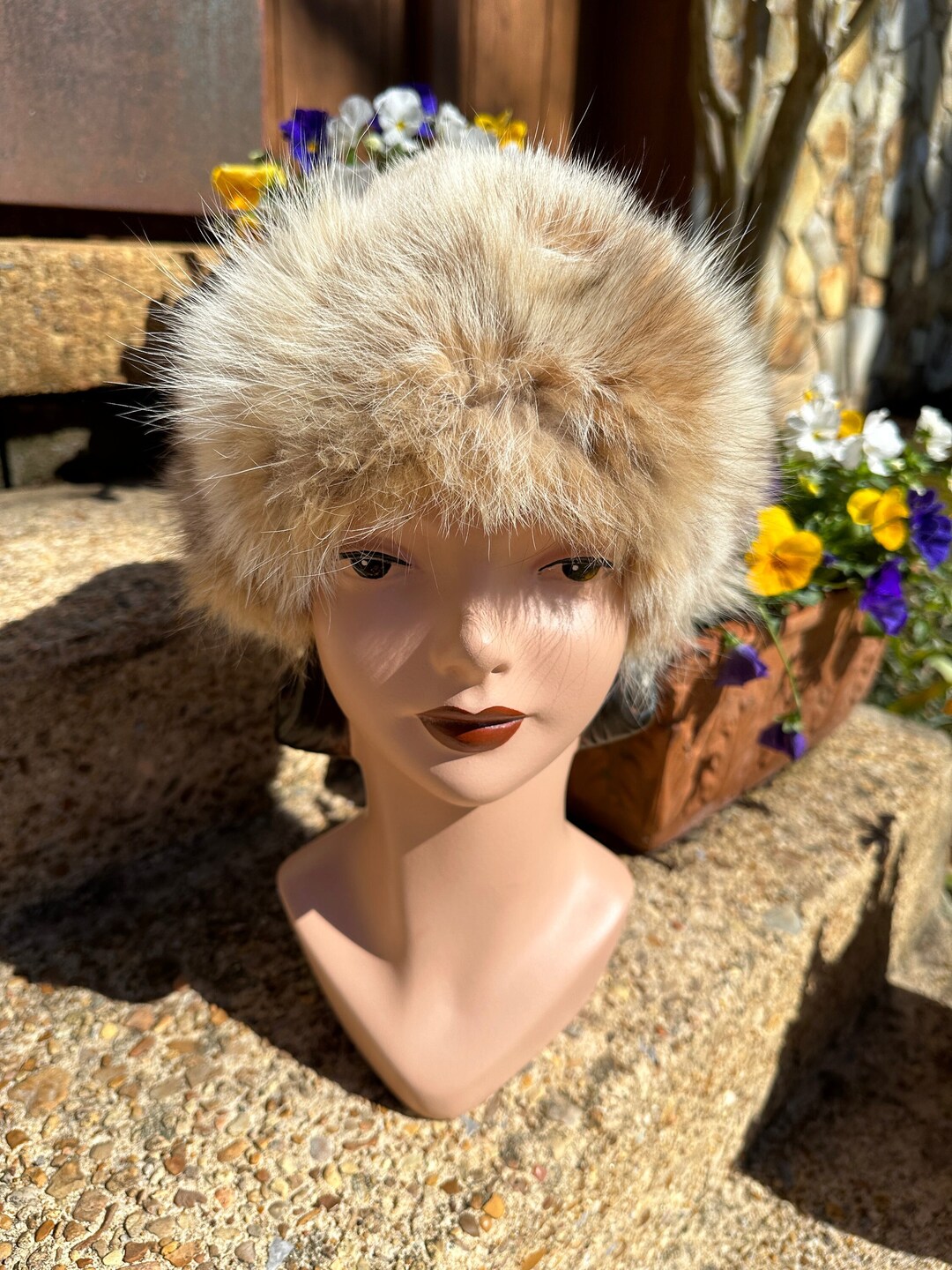 FABULOUS 60's FOX FUR Hat/canadian Hats/furs/fur Hats/vintage Fur Hats ...