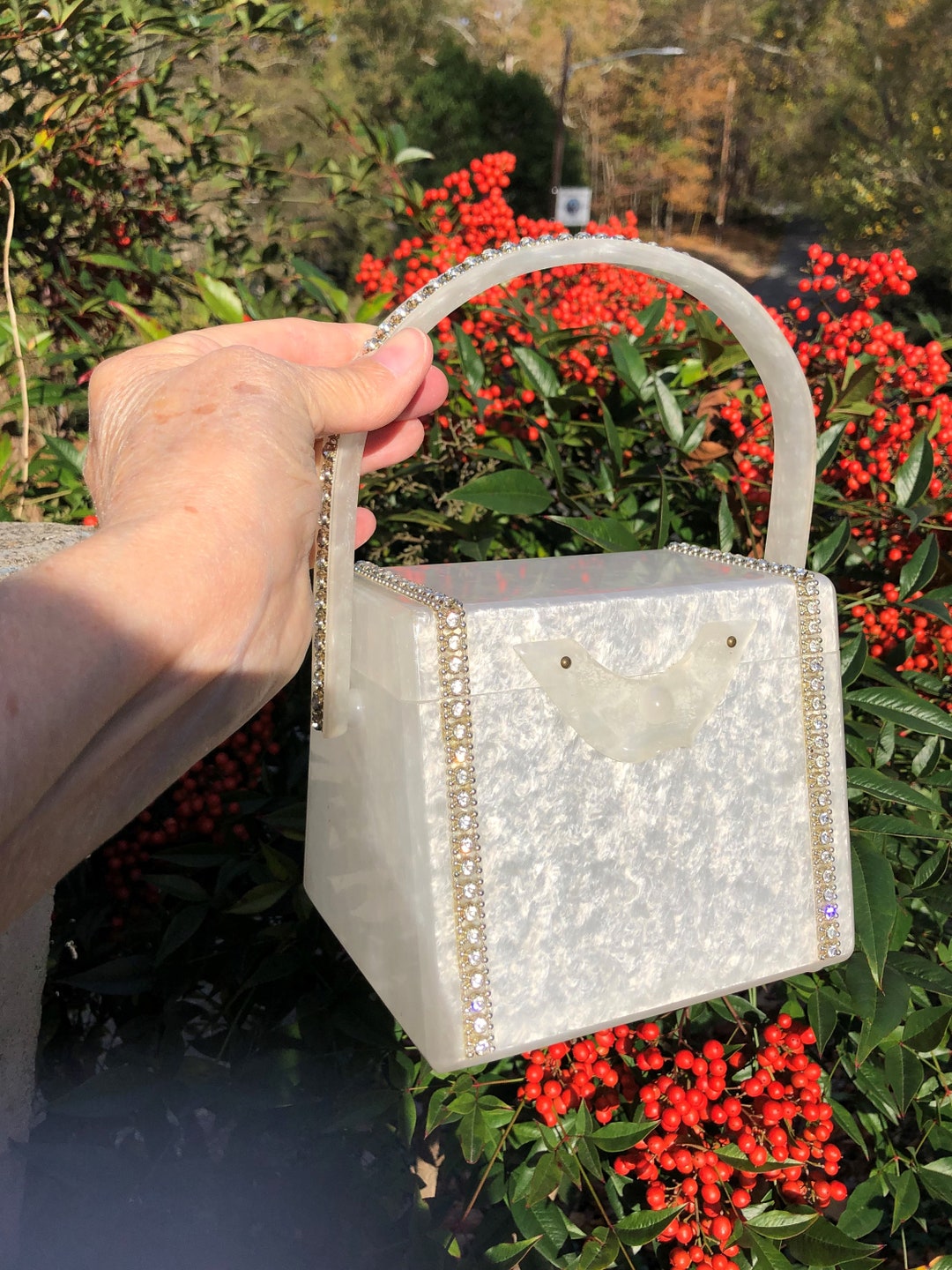 RARE LUCITE Handbags/gilli Originals Handbags/lucite Purses/lucite Bags ...