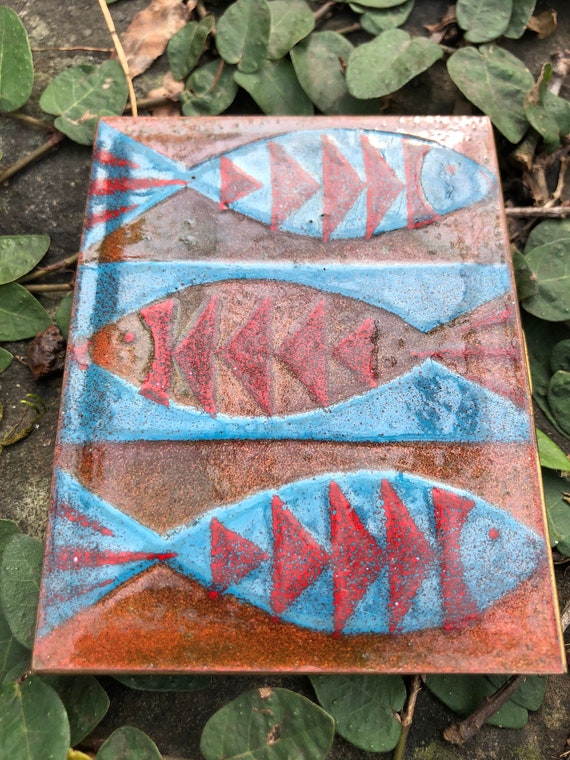 RARE FISH CIGARETTE Case/Vintage Cigarette Cases/50's… - Gem