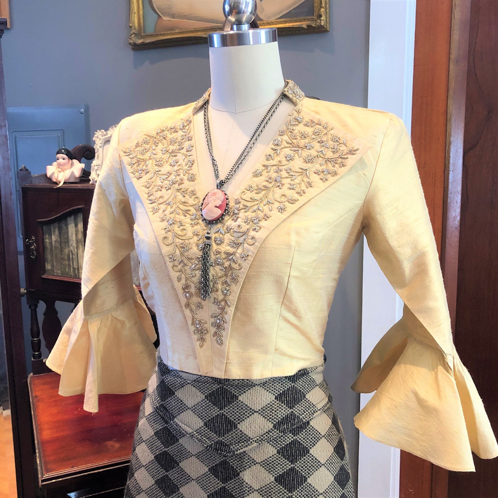 BEADED CROP Tops/90's Beaded Tops/saree Tops/indian Tops/indian Blouses ...