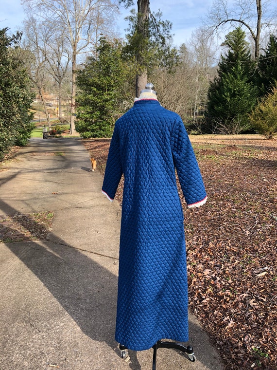 60's QUILTED ROBES/Sears At Home Wear/60's Robes/Navy… - Gem