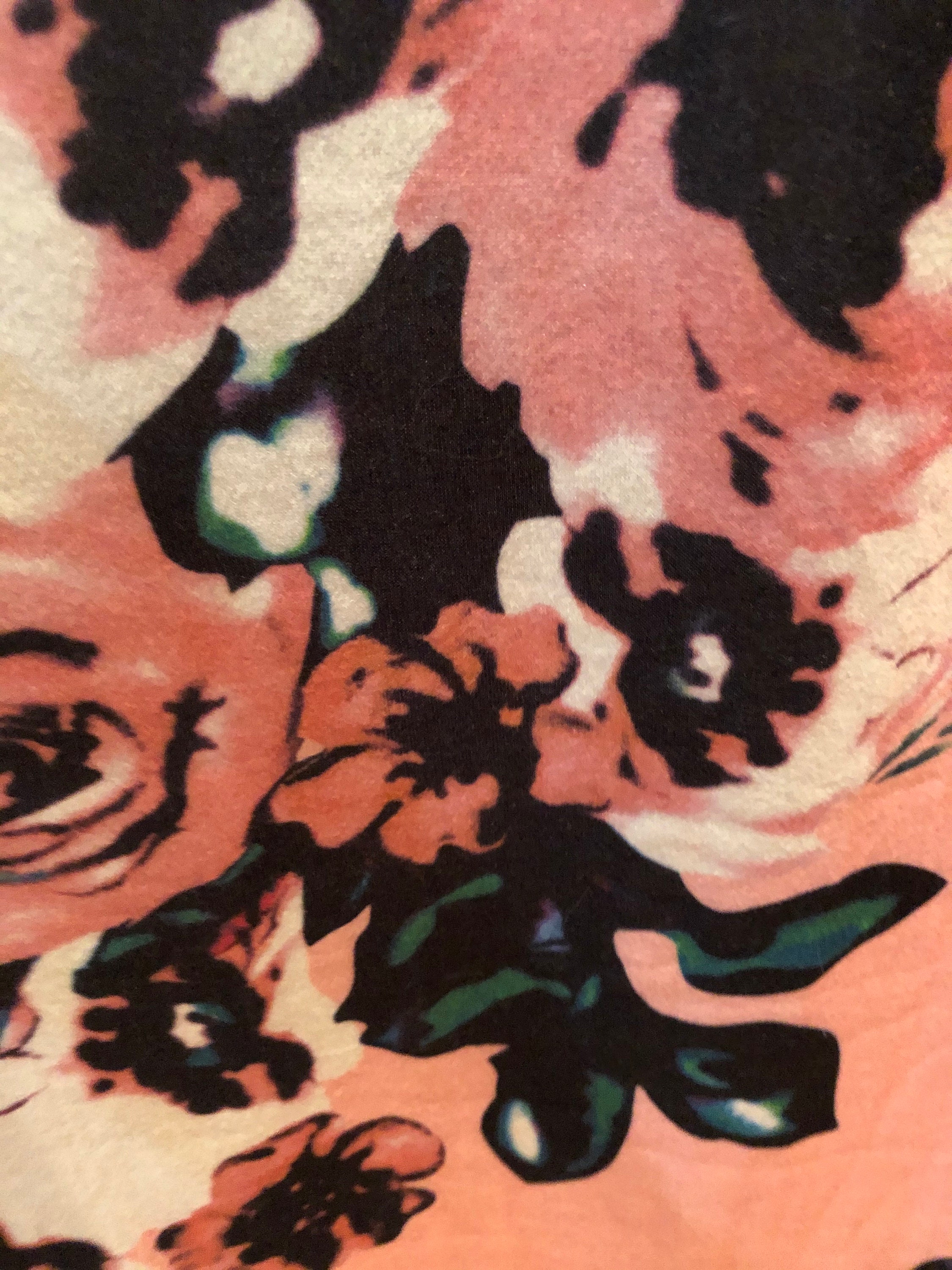 80's PINK Floral Maxi/80’s Floral Dresses/vintage Flower Print Maxi ...