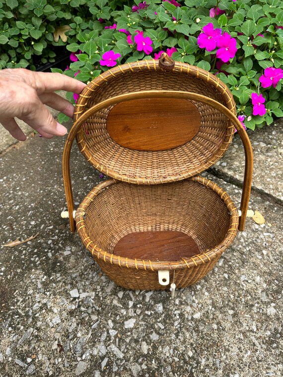 RARE 80's FARNUM NANTUCKET Handbag/Nantucket Lightshi… - Gem