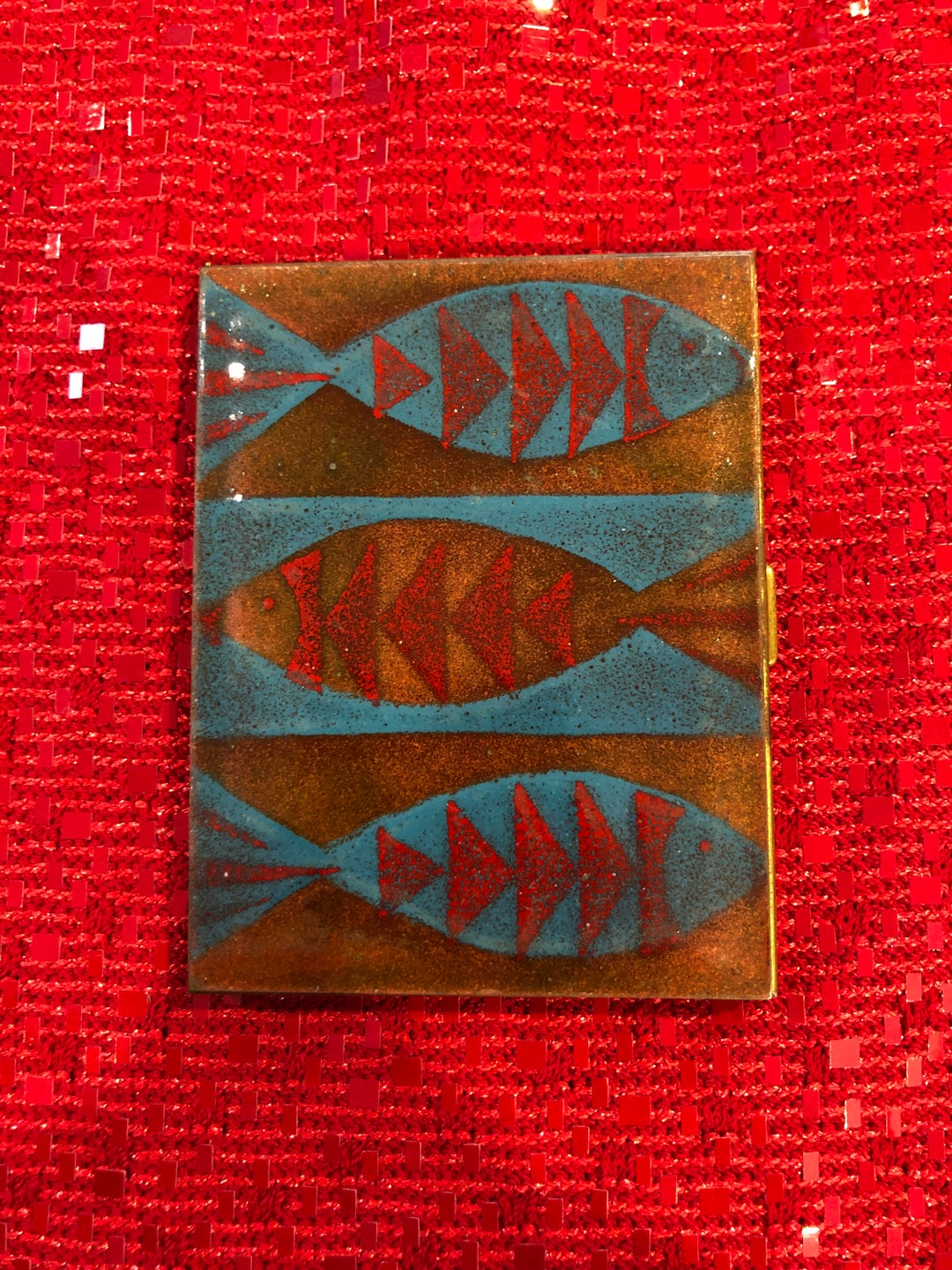 RARE FISH CIGARETTE Case/vintage Cigarette Cases/50's Cigarette Cases ...