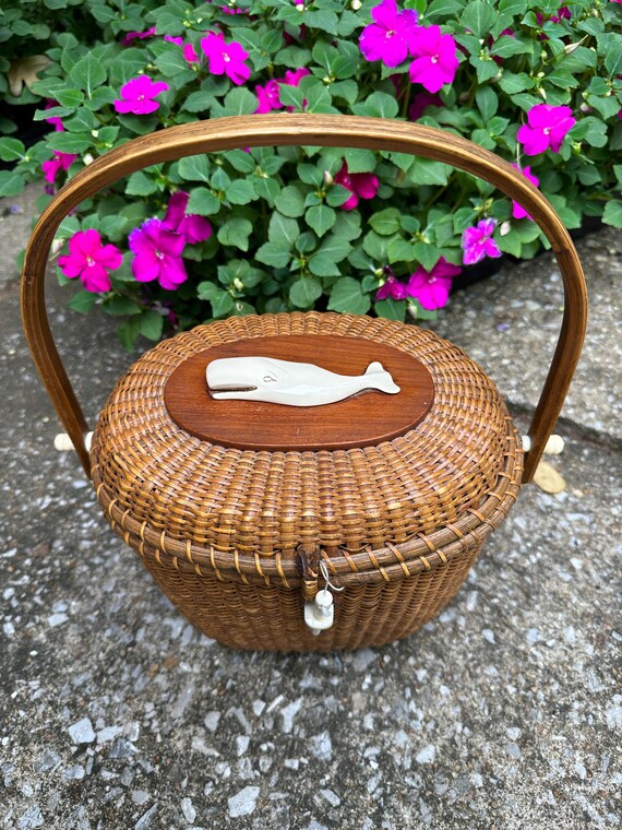 RARE 80's FARNUM NANTUCKET Handbag/Nantucket Lightshi… - Gem