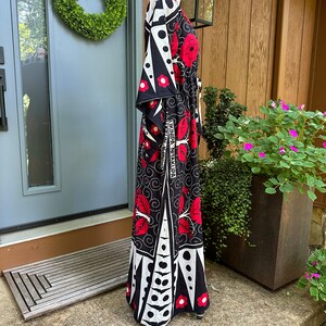 GORGEOUS 60's ETHNIC Kaftan/vintage Mumu/ethnic Maxi Dress/angel Sleeve ...