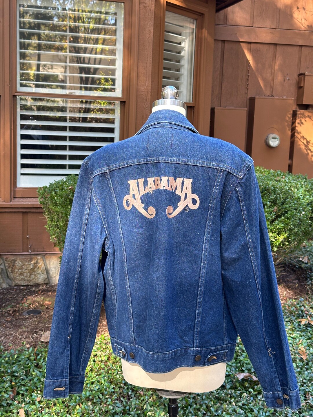 ALABAMA DENIM BAND Jacket/band Jackets/denim Jackets/vintage Jean ...