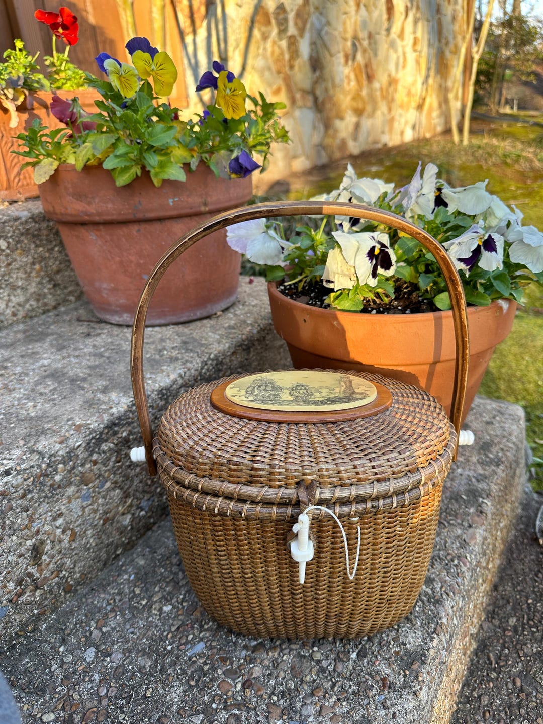 FARNUM NANTUCKET Handbag/nantucket Lightship Handbag/nantucket Baskets ...