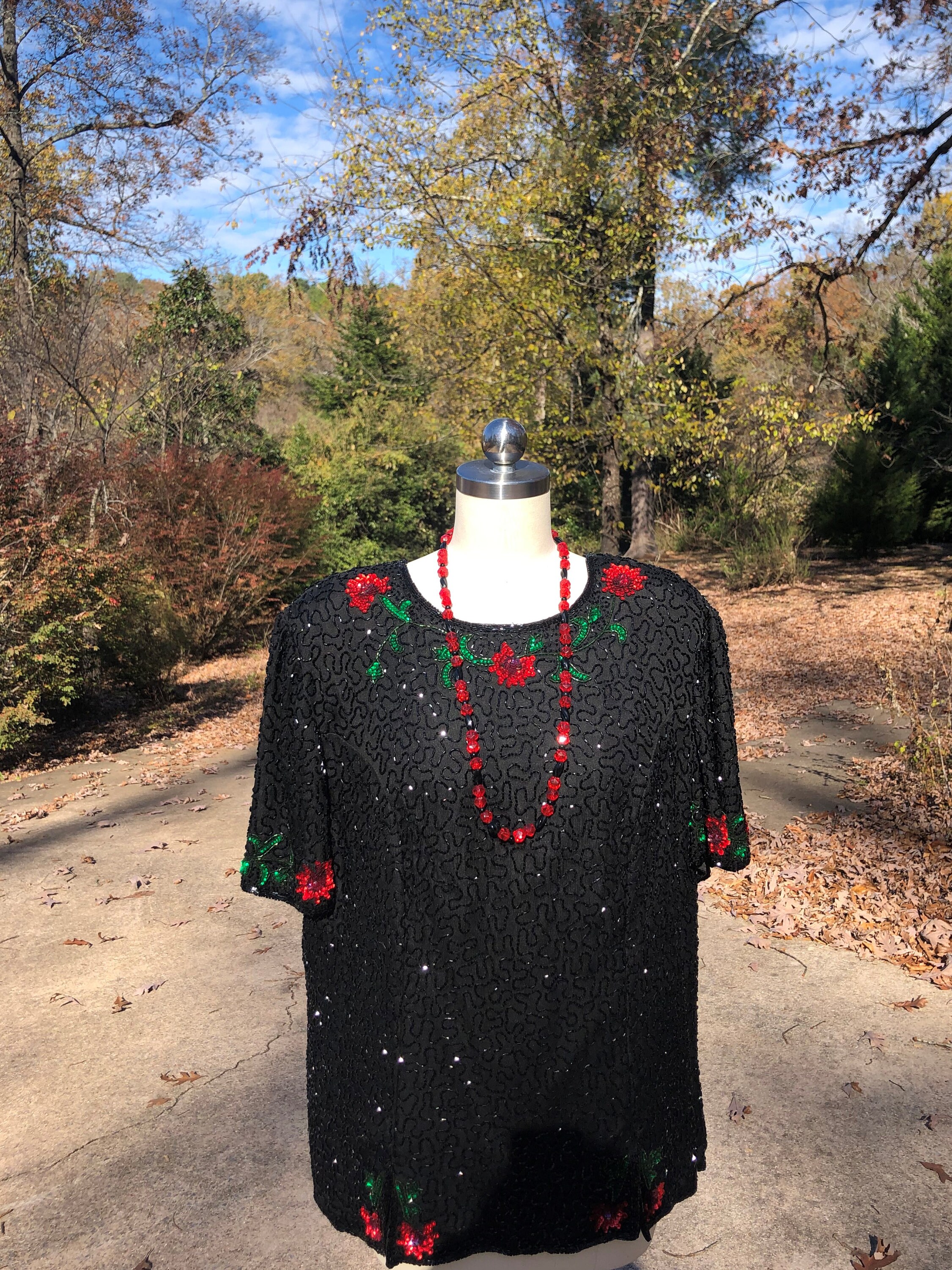 80's SEQUIN Top EXTRA Large/vintage Sequin Top/80s Glitz - Etsy