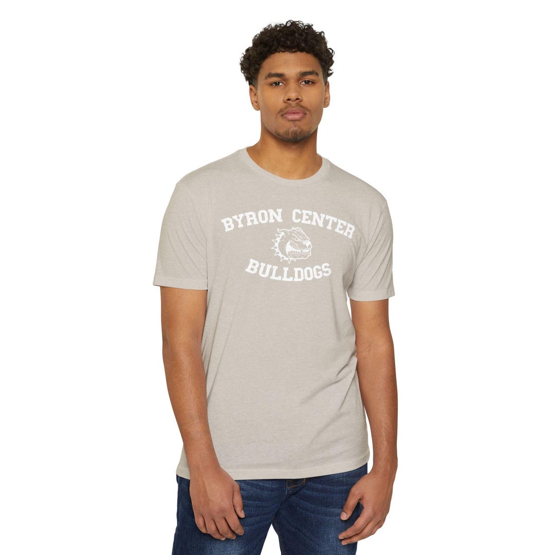 Byron Center Bulldogs Worn Unisex CVC Jersey T-shirt - Etsy