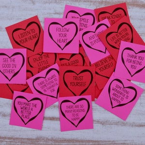 Kindness Hearts Inspirational Notes, Kindness Cards, Positive Messages ...