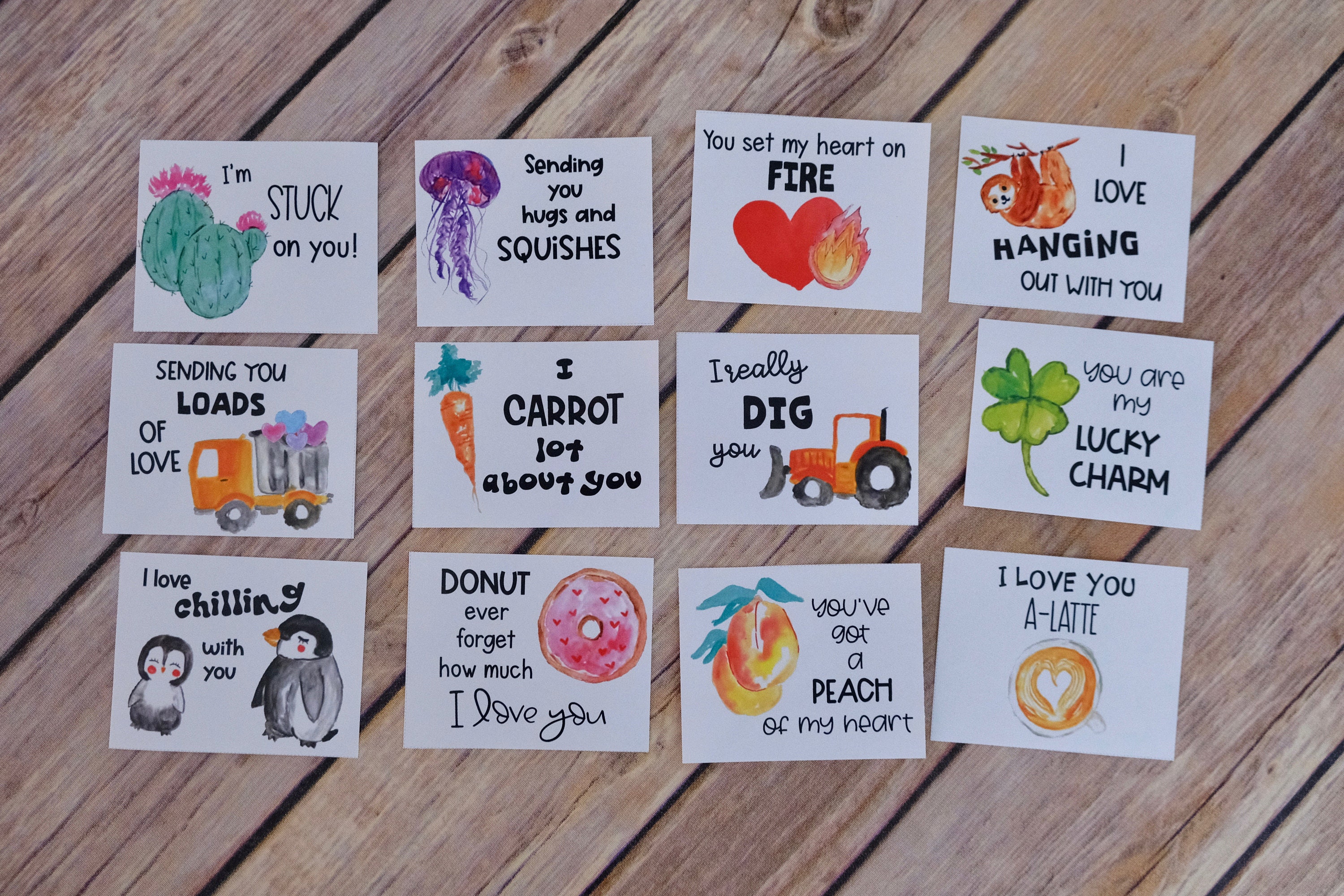 Love Cards for Kids Valentine's Cards for Kids Love - Etsy