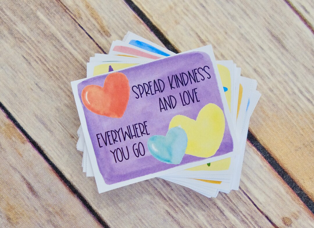 Printable Kindness Cards: Lunchbox Notes, Positive Messages (digital ...