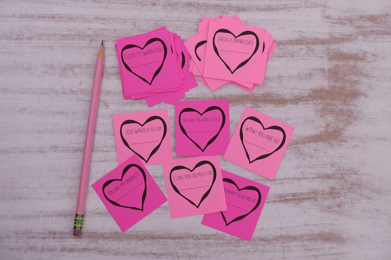 Kindness Hearts Inspirational Cards Printable Valentine's - Etsy