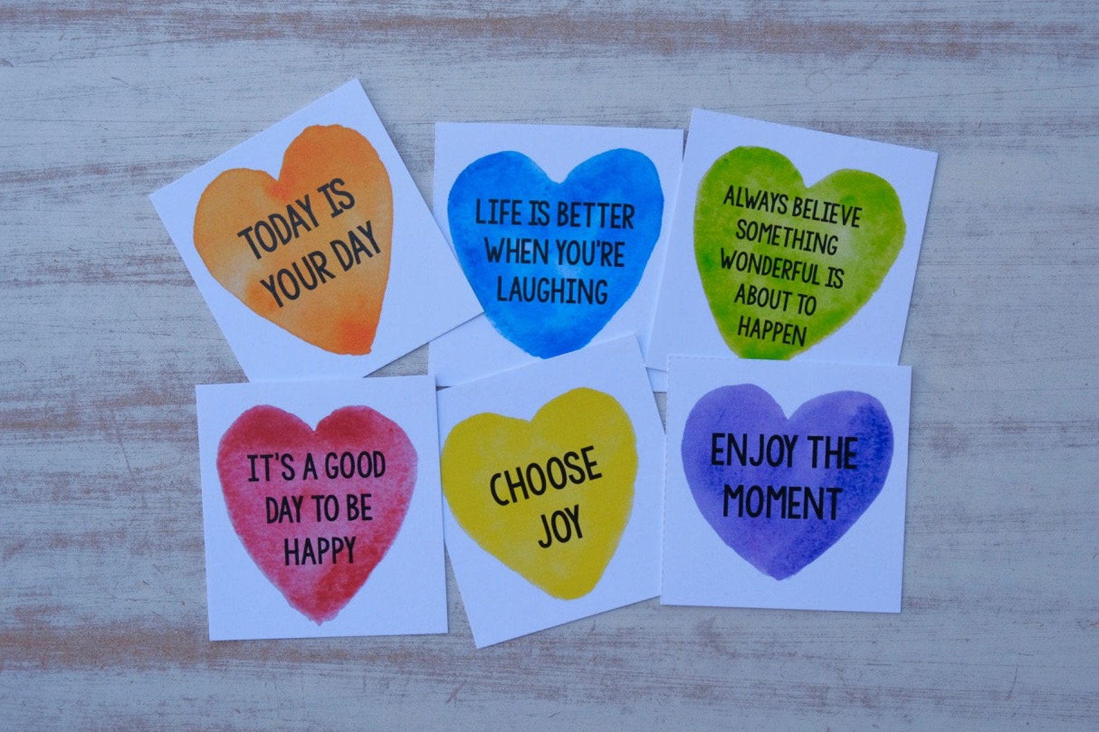 Kindness Hearts Inspirational Cards, Printable Valentine's Day Cards ...