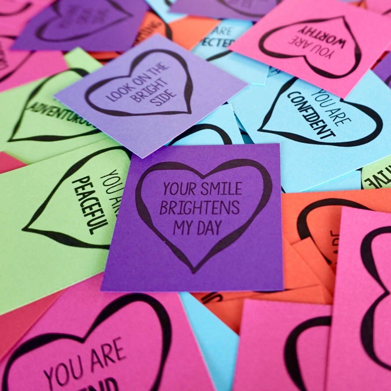 Kindness Hearts Inspirational Notes Kindness Cards Positive - Etsy