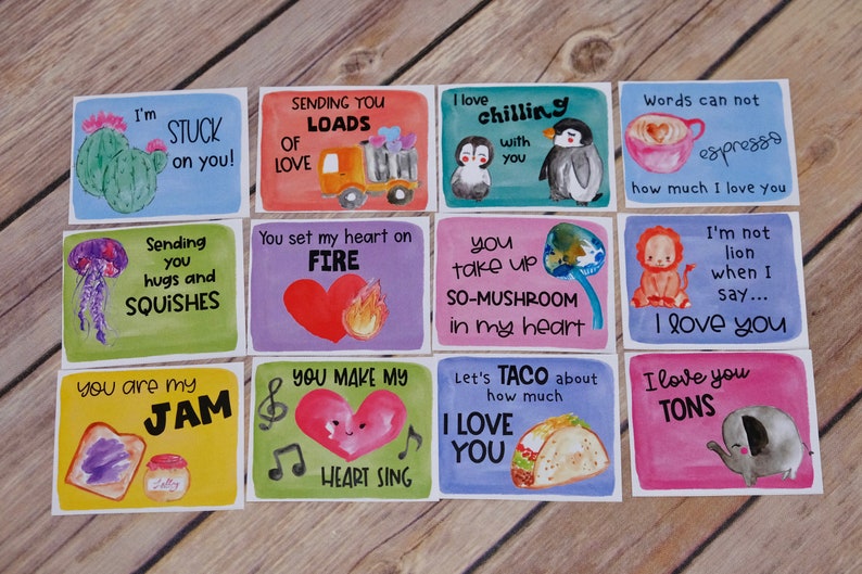 Love Cards for Kids, Valentine's Cards for Kids, Love Notes, Family ...