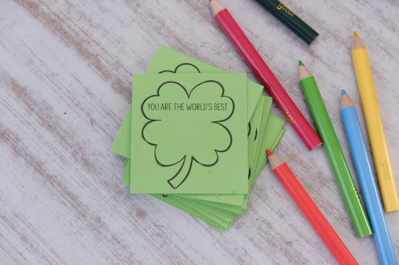 Kindness Confetti Shamrocks Lucky Notes Printable Kindness | Etsy
