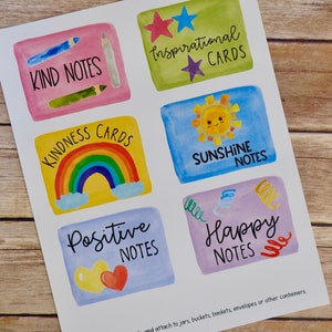 Kindness Notes Set 2 - Lunch Box Notes and Inspirational Notes for ...