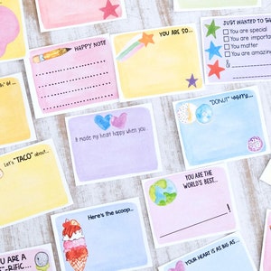 Printable Kindness Notes and Write-in Lunch Box Notes, Kindness Cards ...