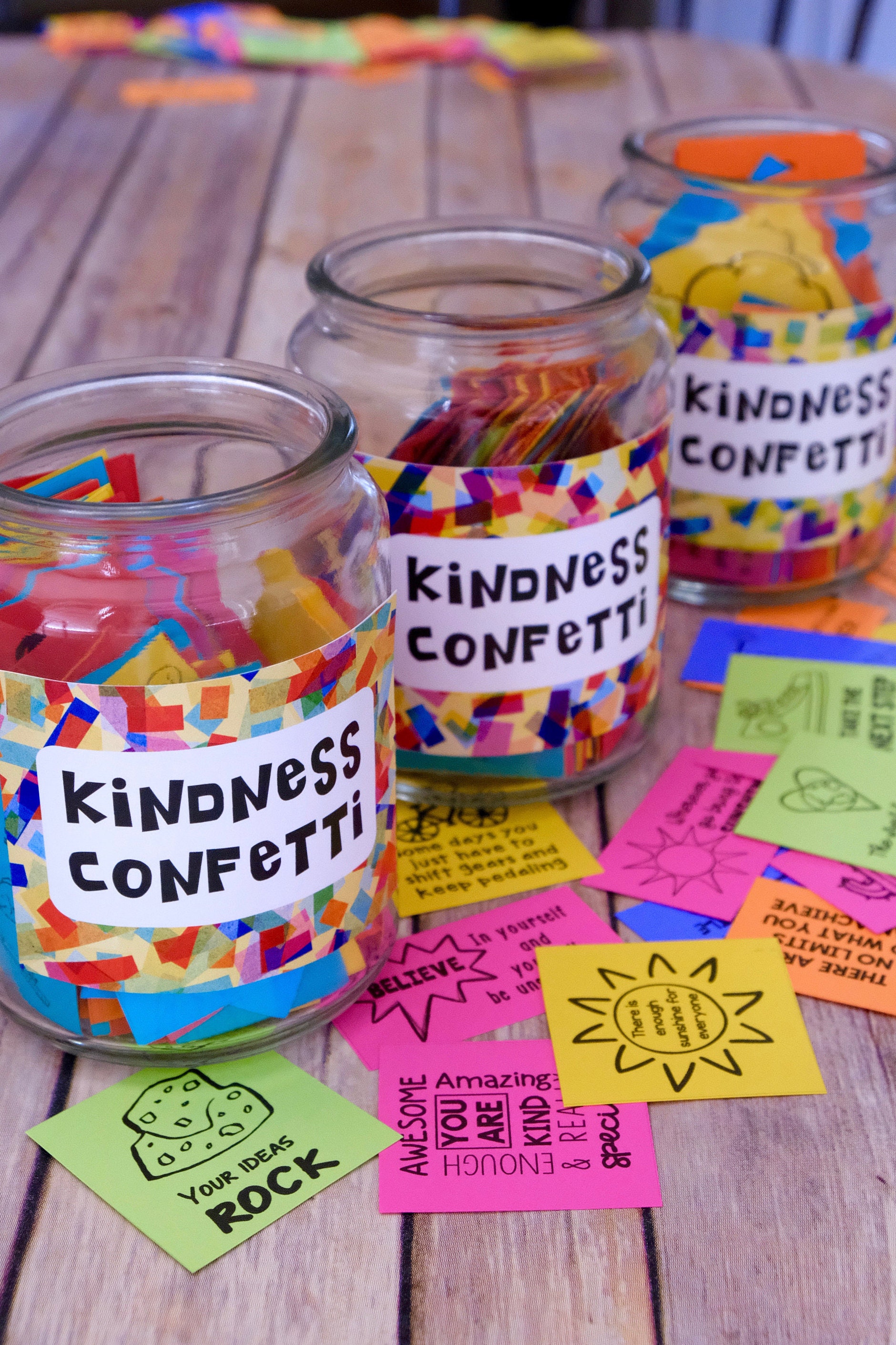 Printable Kindness Confetti® Over 300 Inspirational Cards - Etsy Australia