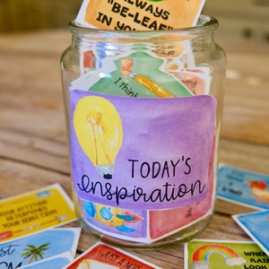 Kindness Cards Set 4: Make a Jar of Encouragement and Positivity With ...