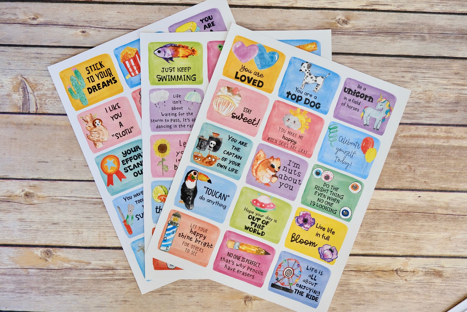 Printable Kindness Cards Set 3: Inspirational Messages for | Etsy