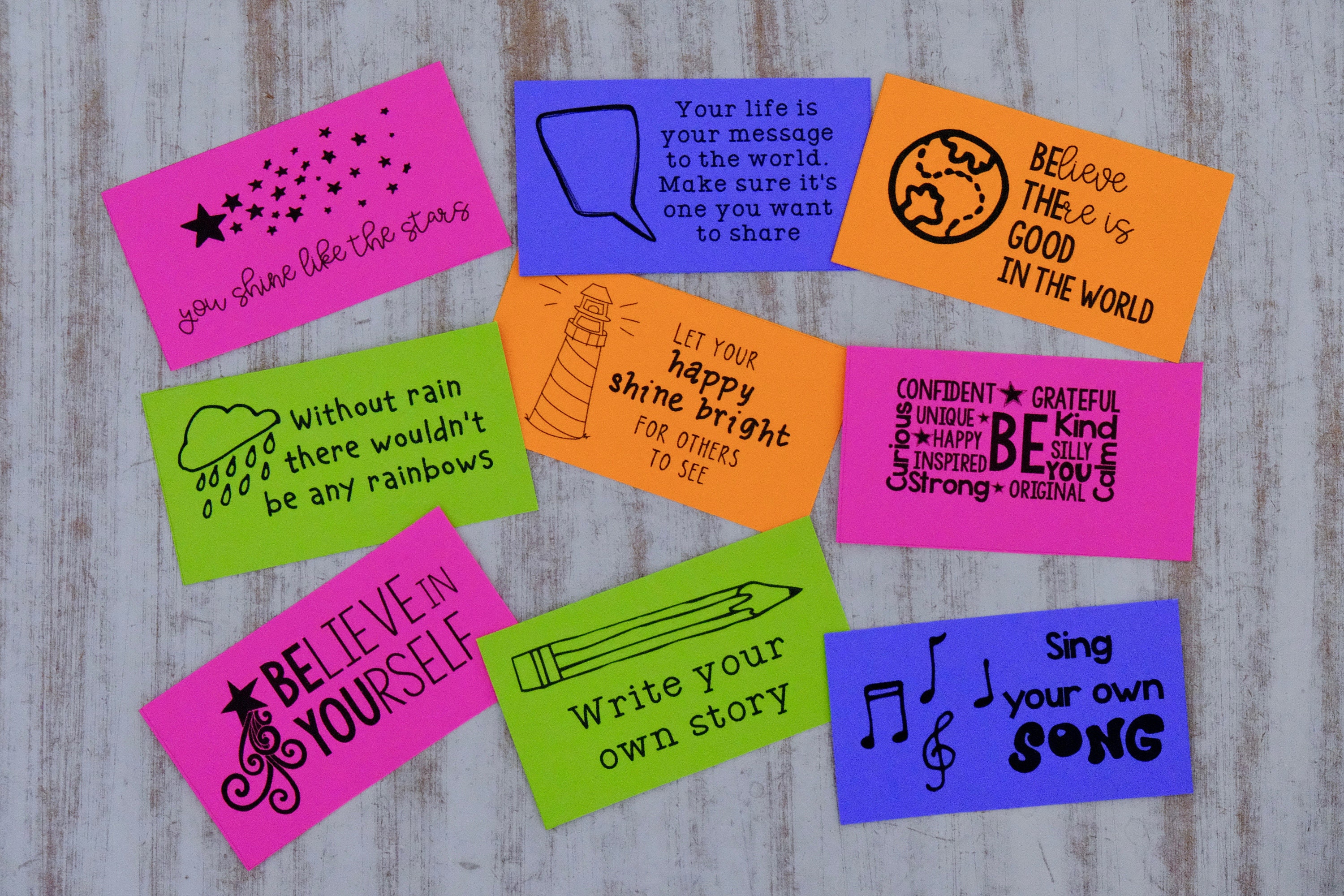 Printable Kindness Confetti® Over 300 Inspirational Cards - Etsy Australia