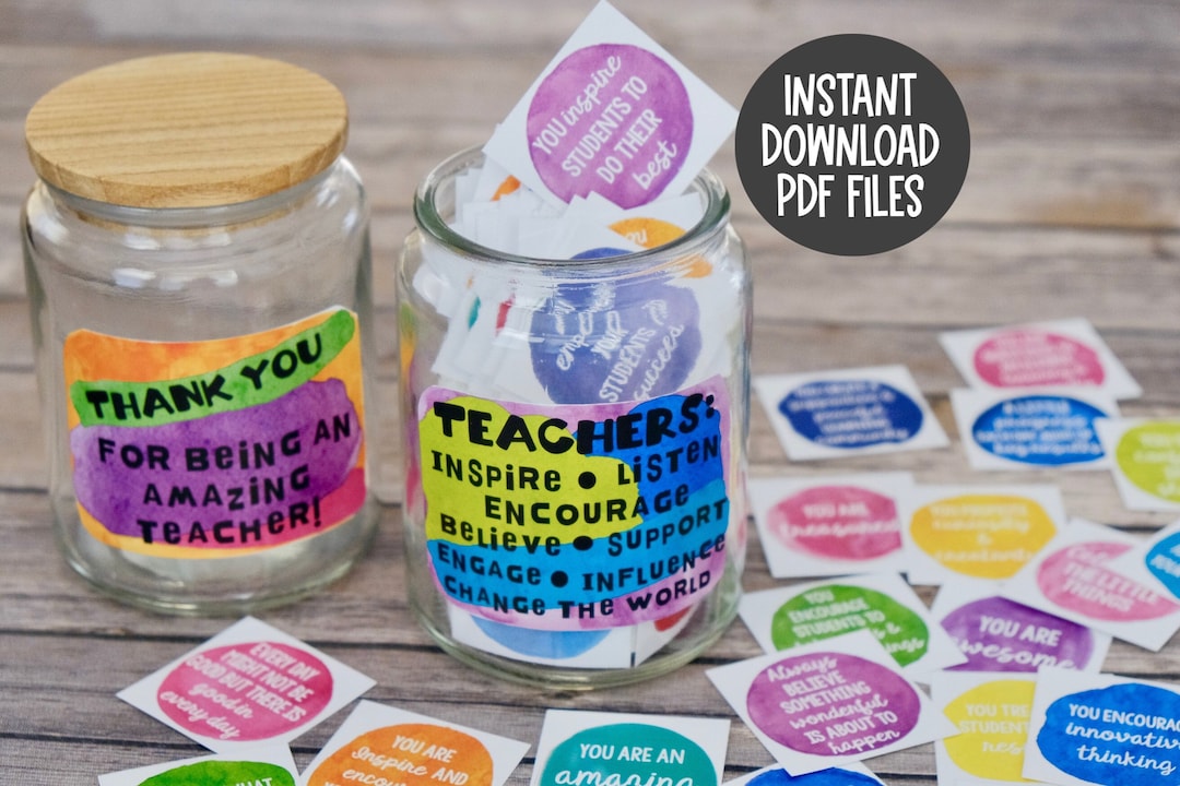 Teacher Appreciation Gift, End of School Year Teacher Gift, Teacher ...