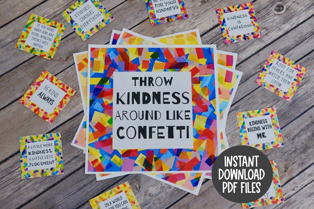 Classroom Decoration, Kindness Posters and Card, Digital Print ...