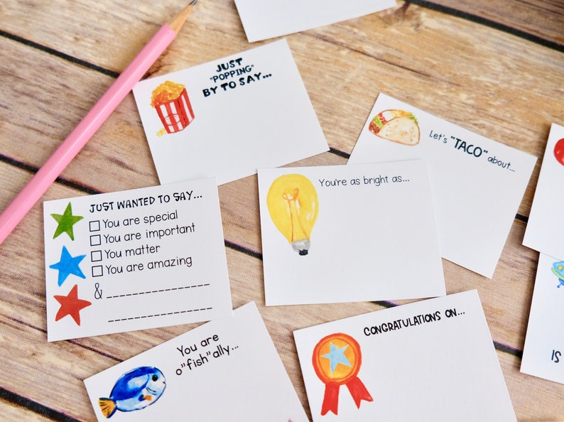 Printable Kindness Notes and Write-in Lunch Box Notes, Kindness Cards ...