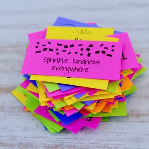 Kindness Confetti Cards: 300+ Inspirational RAOK Notes (PDF Download ...