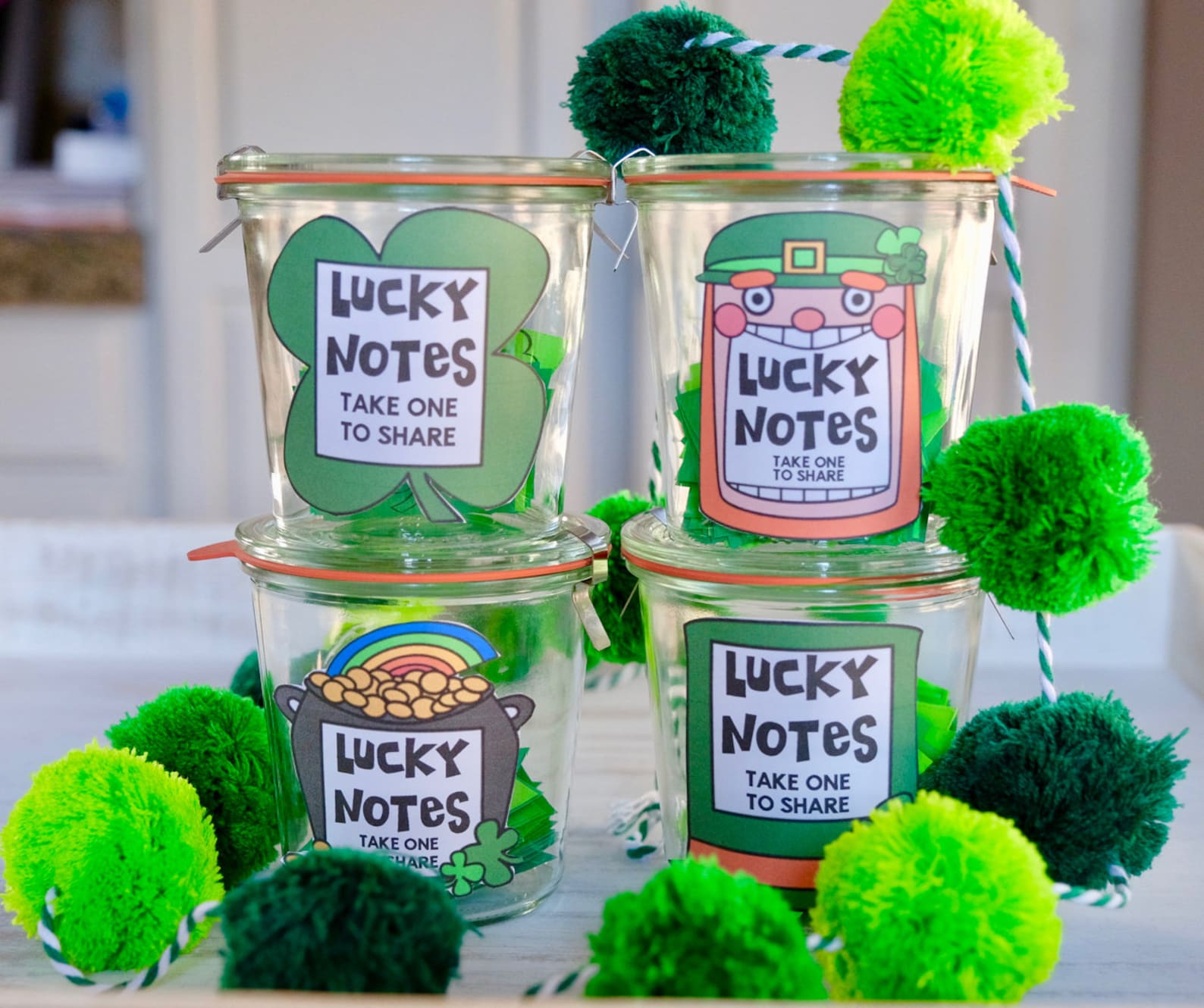 Kindness Confetti Shamrocks Lucky Notes Printable Kindness - Etsy