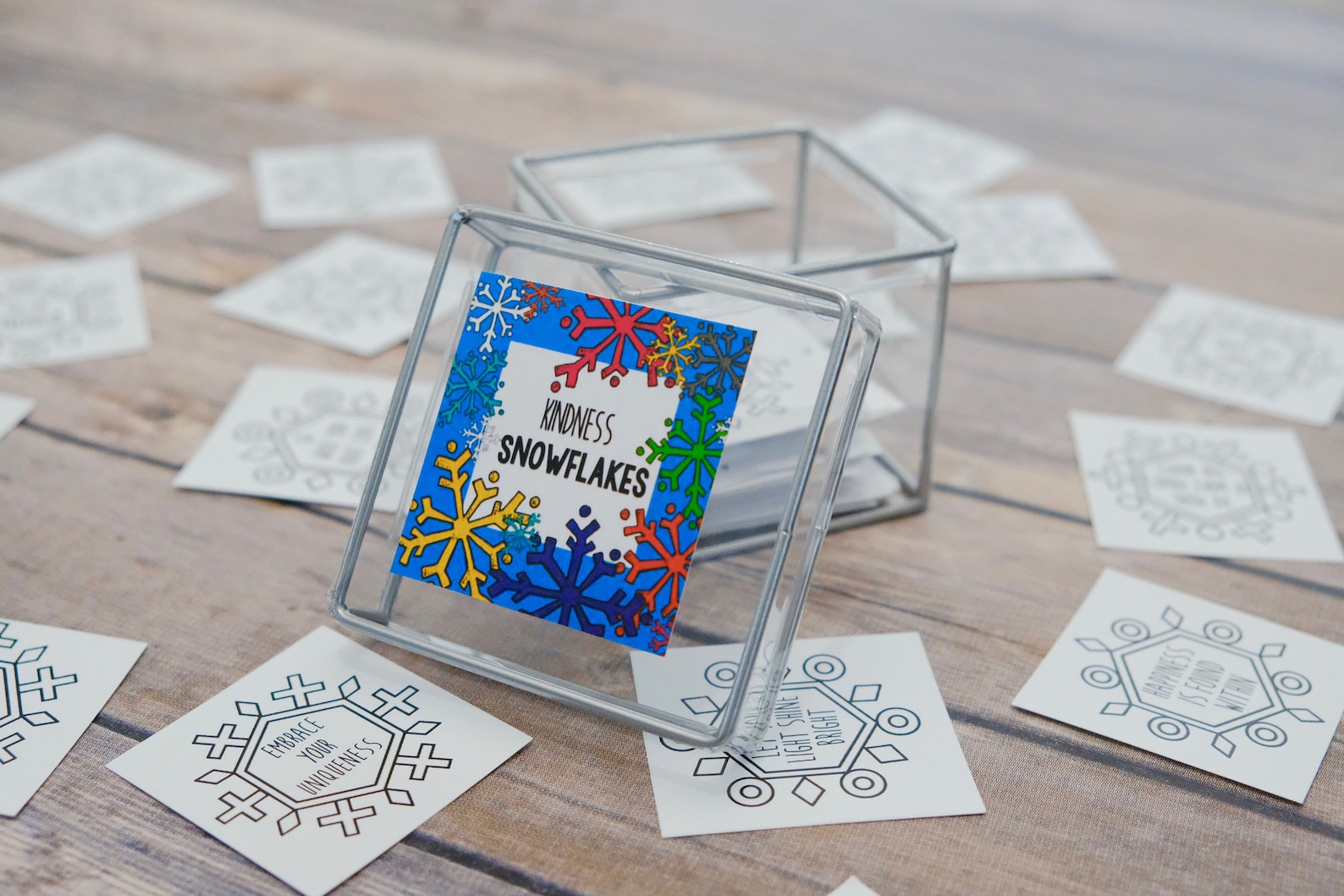 Kindness Snowflake Cards: Winter Affirmations, Compliments (digital ...