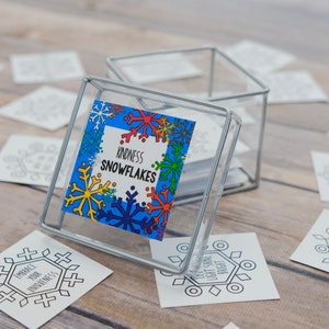 Kindness Snowflake Cards: Winter Affirmations, Compliments (digital ...