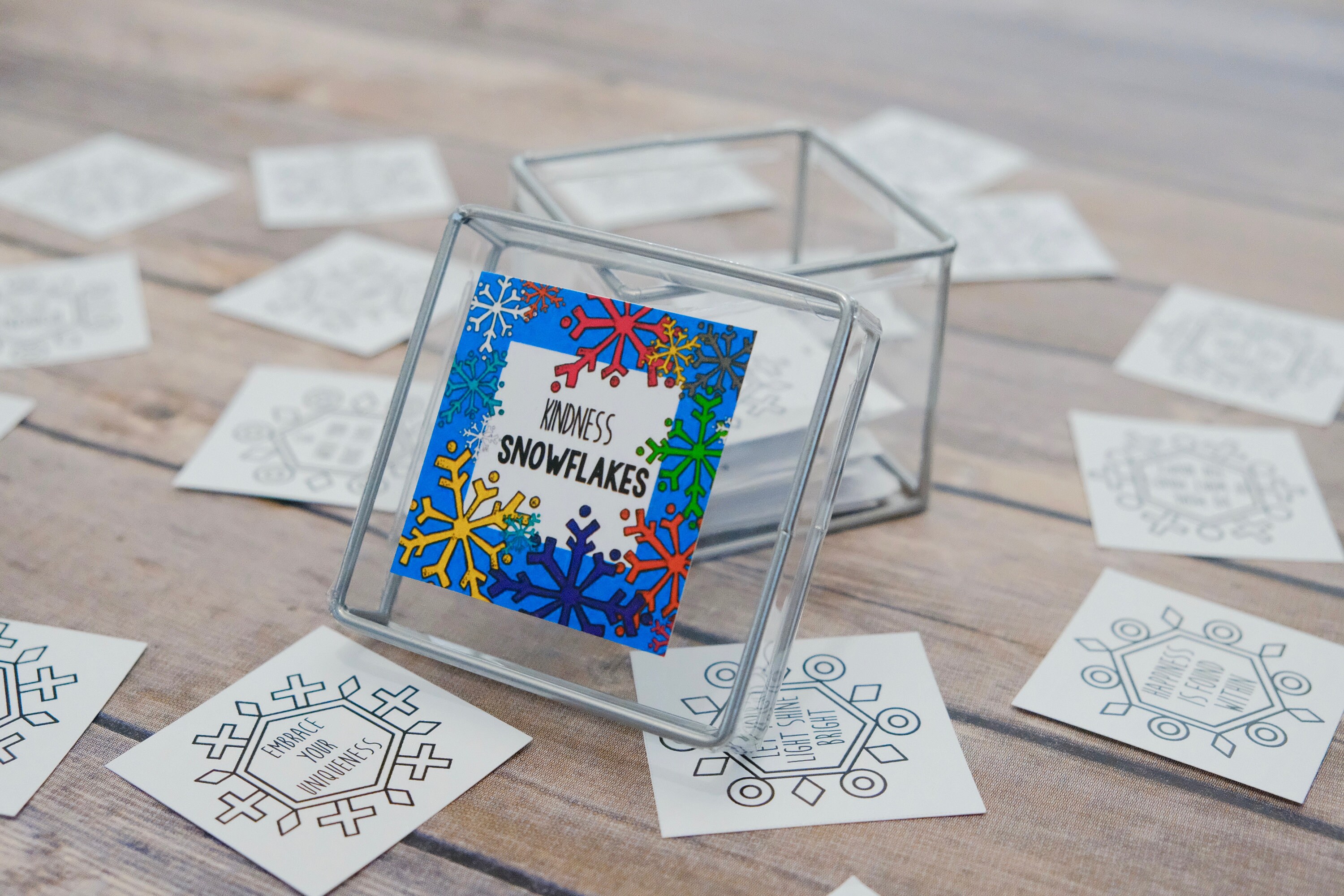 Kindness Snowflake Cards: Winter Affirmations, Compliments (digital ...