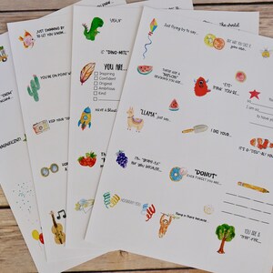 Kindness Notes Set 2 - Lunch Box Notes and Inspirational Notes for ...