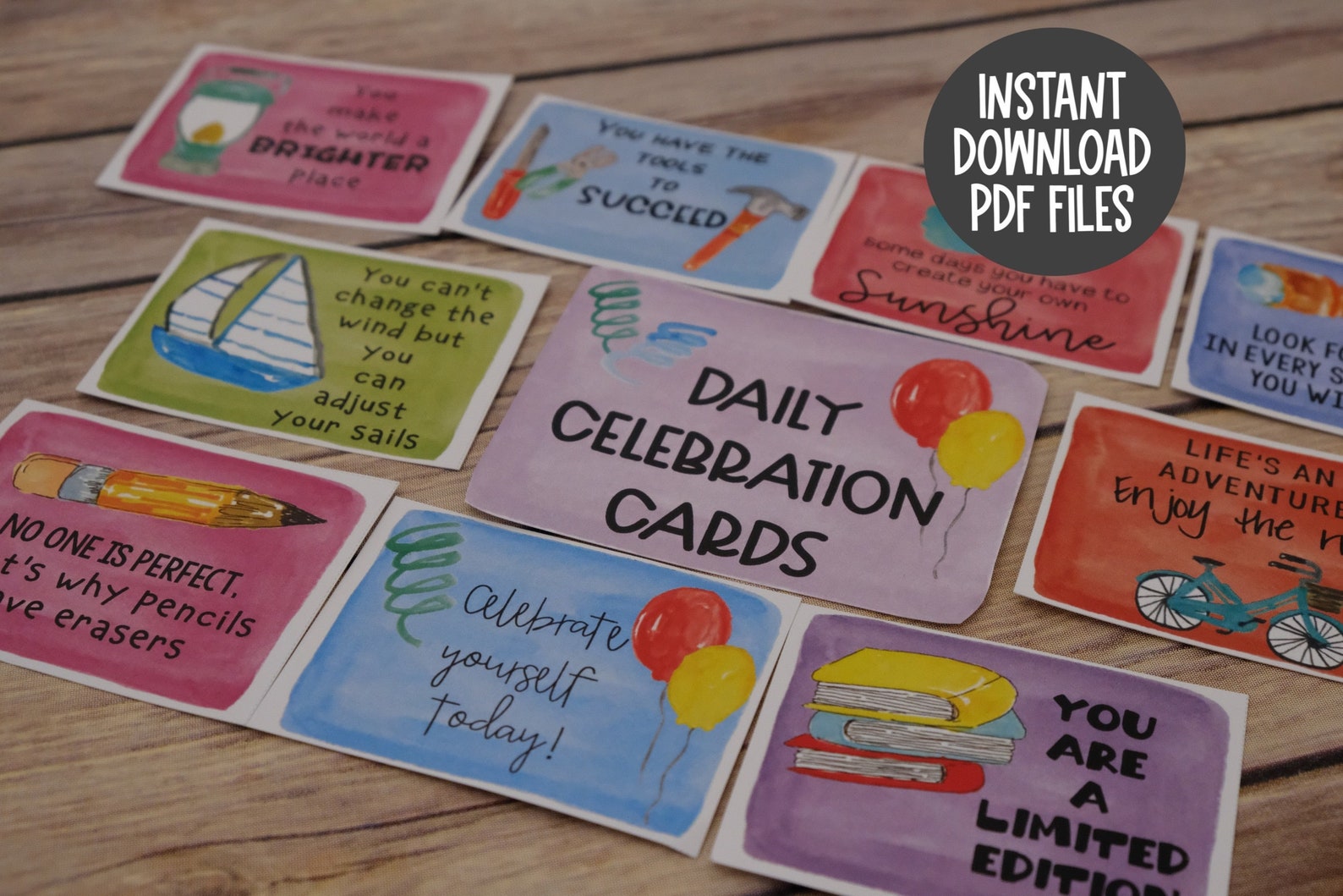 Printable Kindness Cards Set 3: Inspirational Messages for Spreading ...