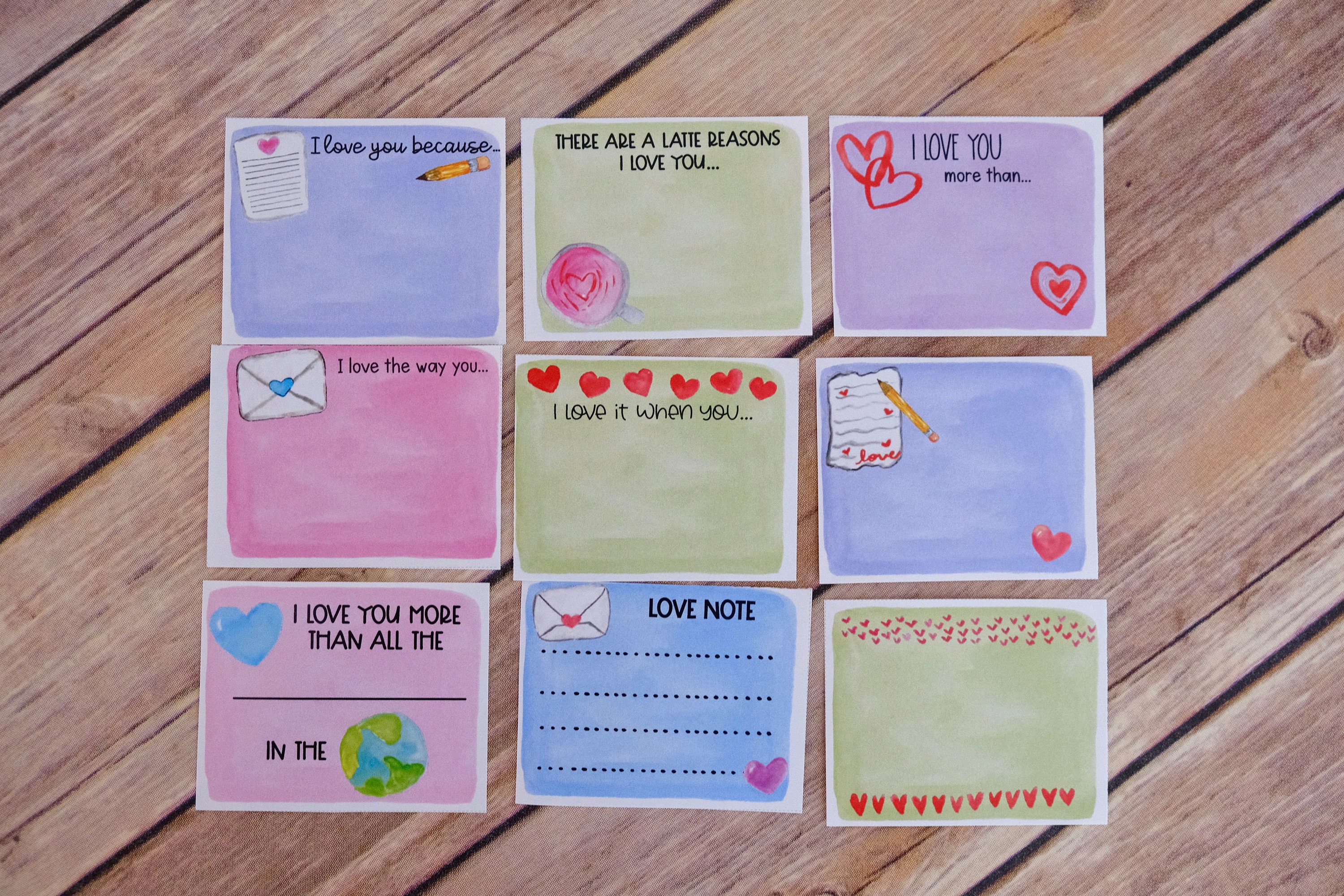 Love Cards for Kids Valentine's Cards for Kids Love - Etsy