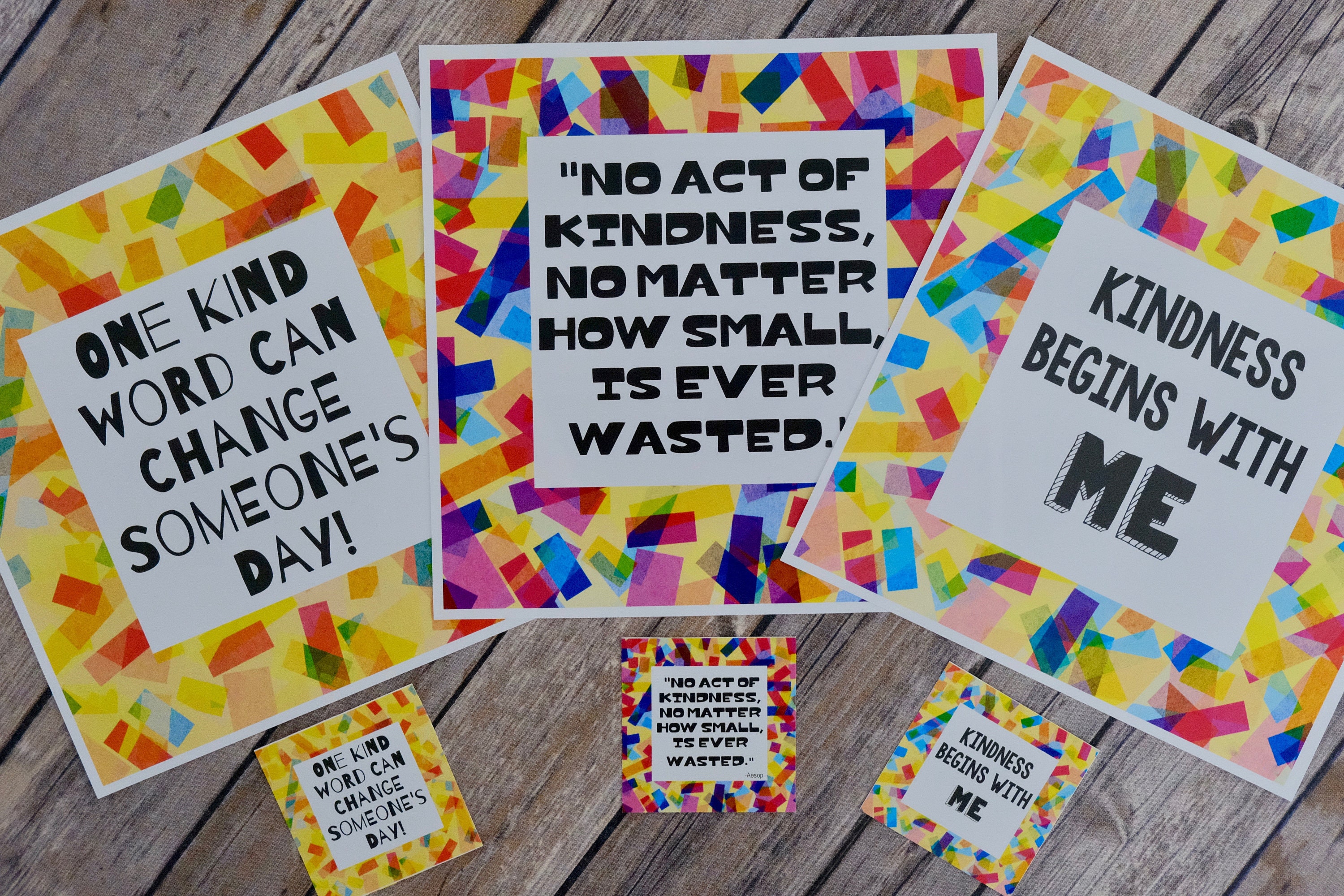Classroom Decoration, Kindness Posters and Card, Digital Print ...