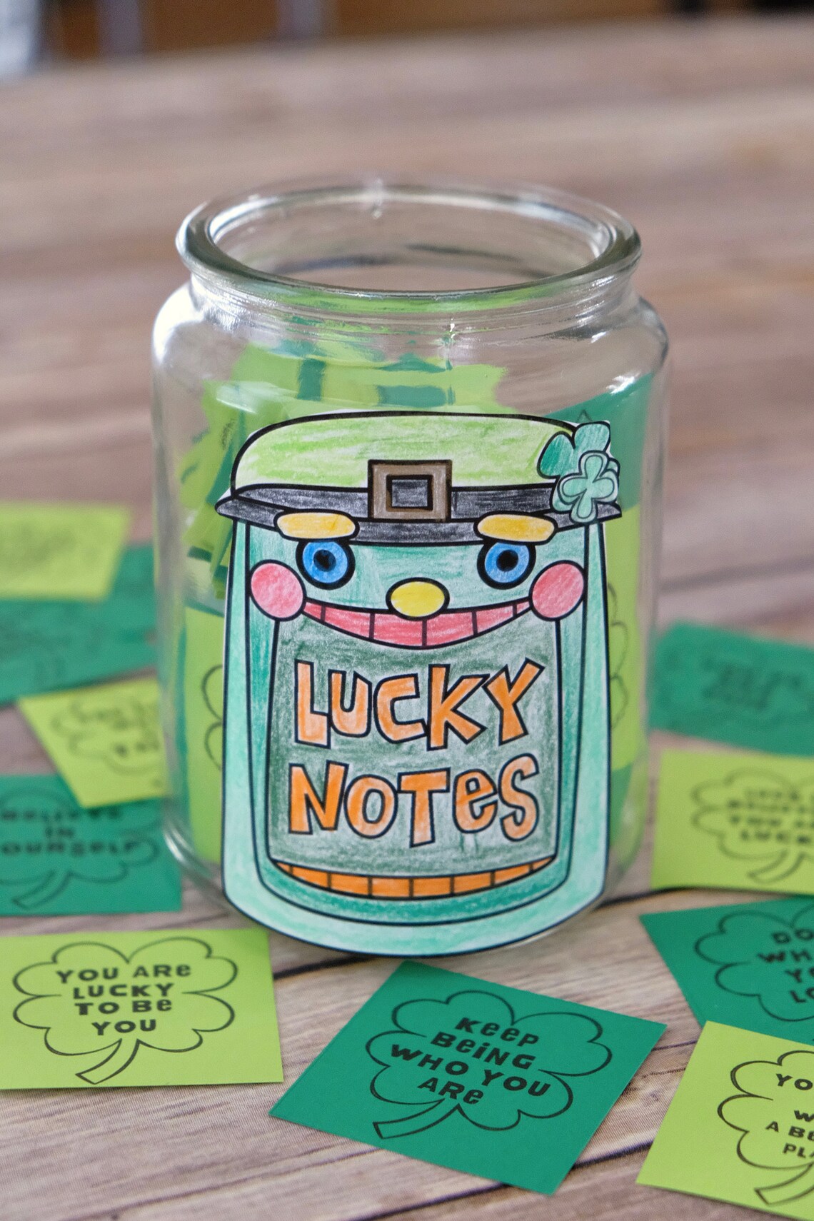 Kindness Confetti Shamrocks Lucky Notes Printable Kindness | Etsy