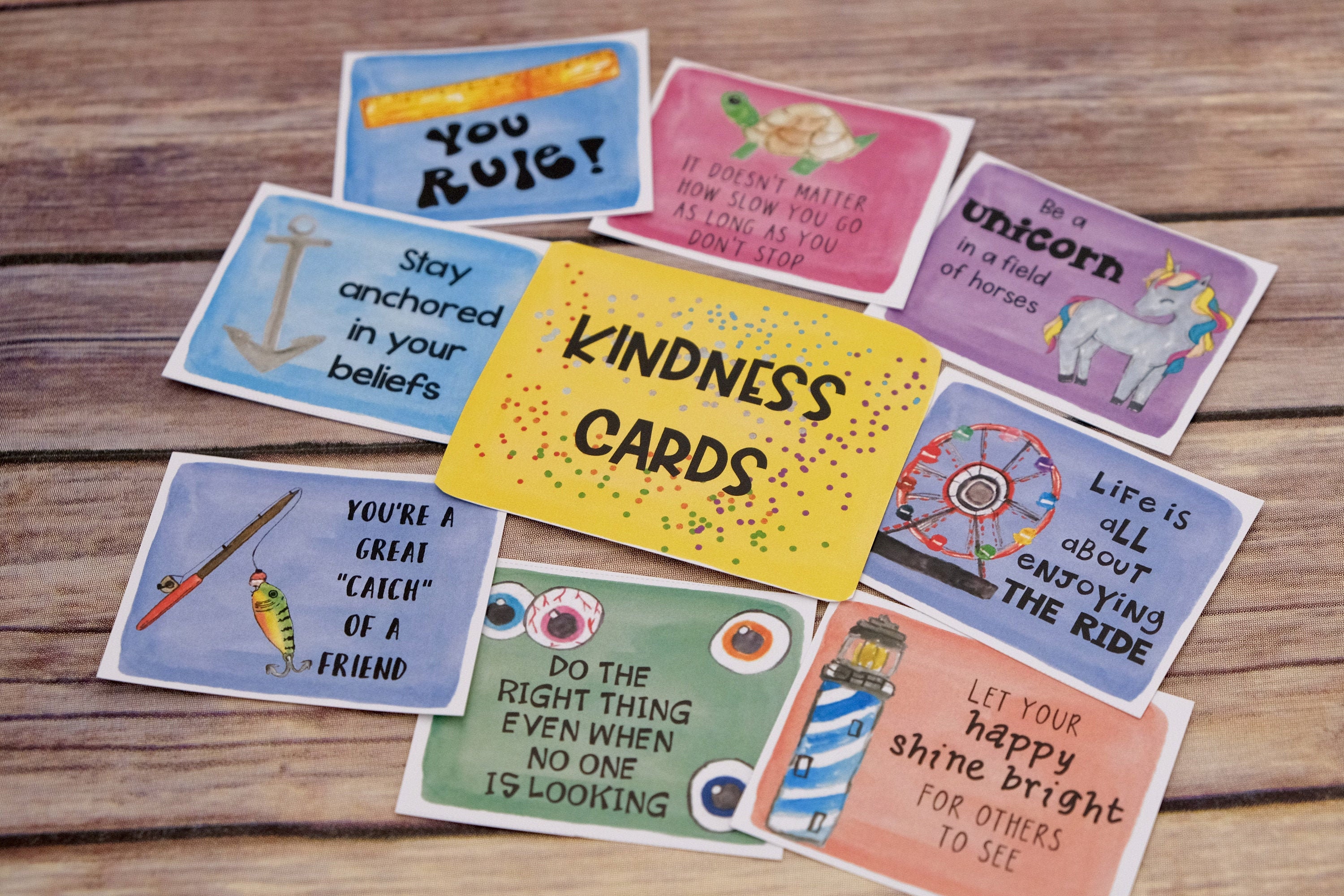 Printable Kindness Cards Set 3: Inspirational Messages for Spreading ...